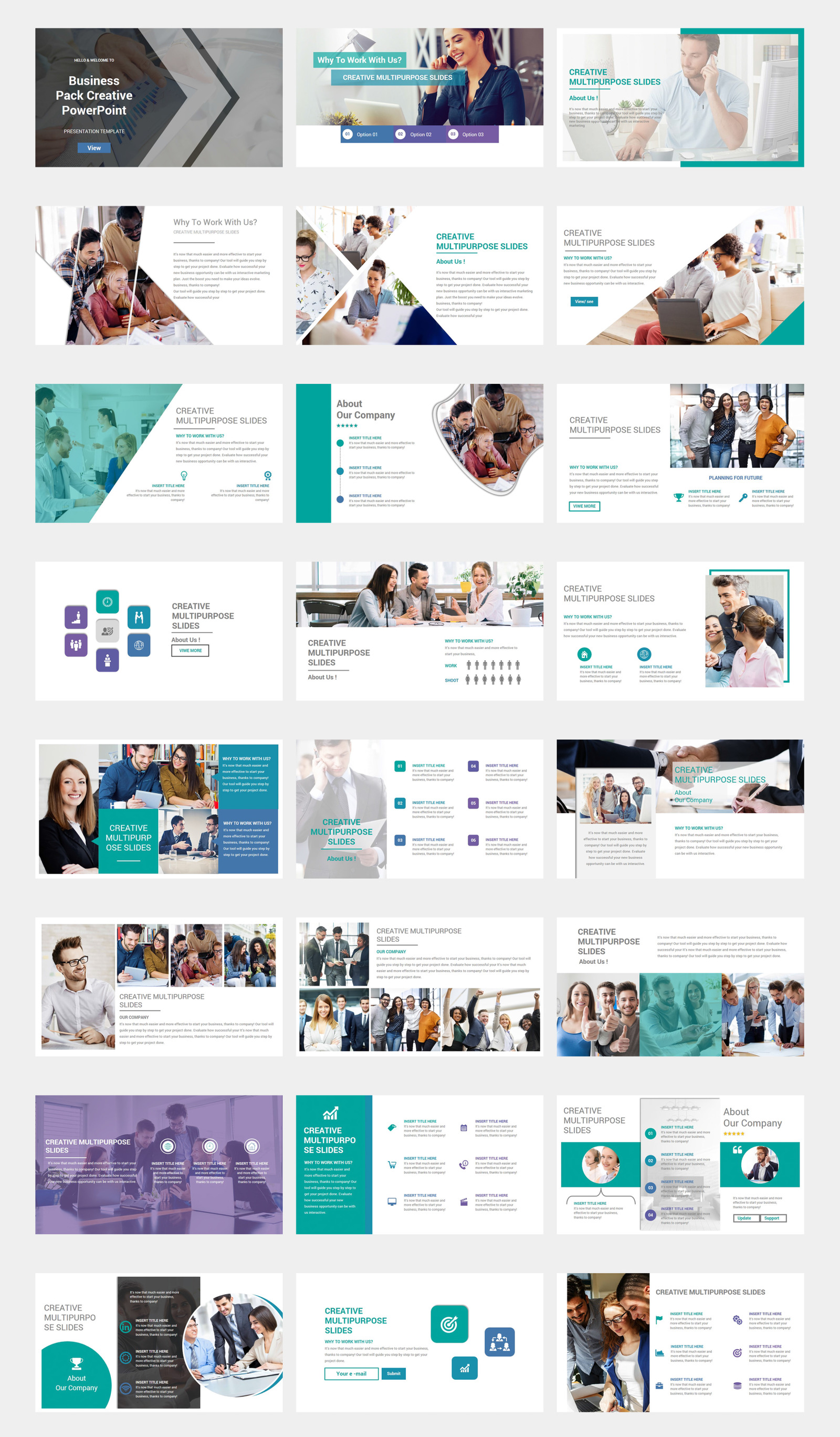 Business Pack PowerPoint template #71127 - TemplateMonster