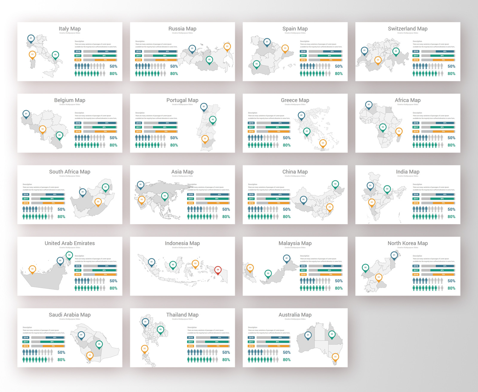 Comprehensive Pack PowerPoint template - TemplateMonster
