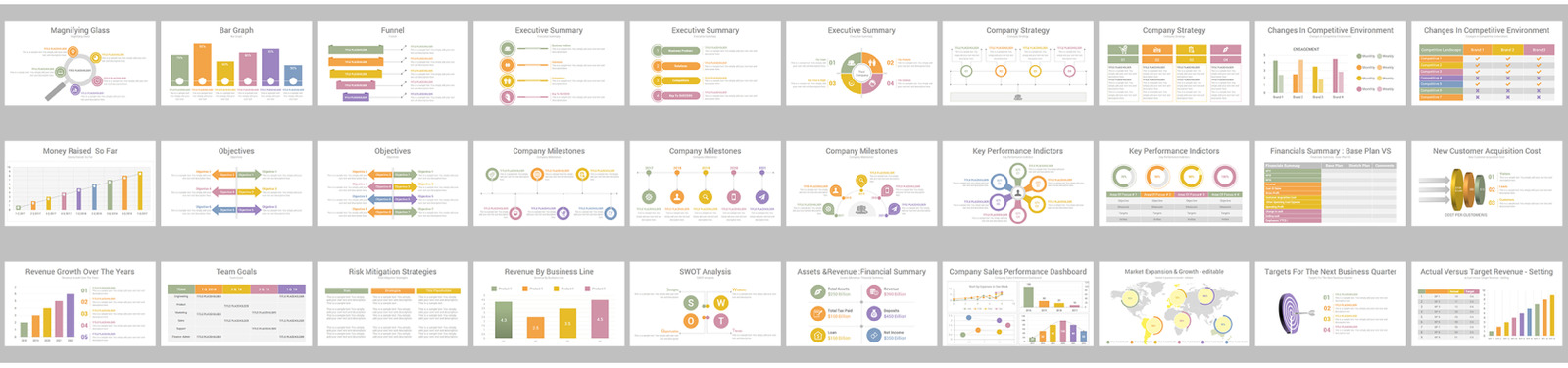 Multi Business Presentation PowerPoint template
