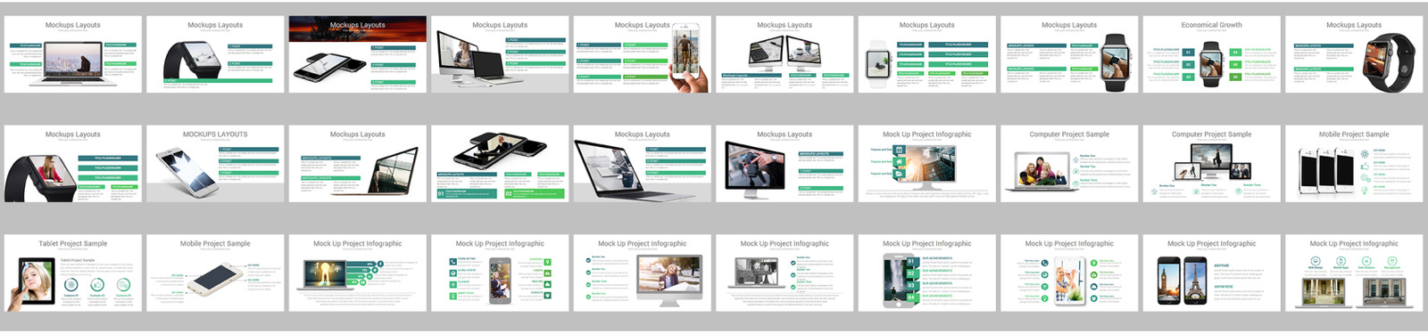 Mock Up Project PowerPoint template #70429 - TemplateMonster