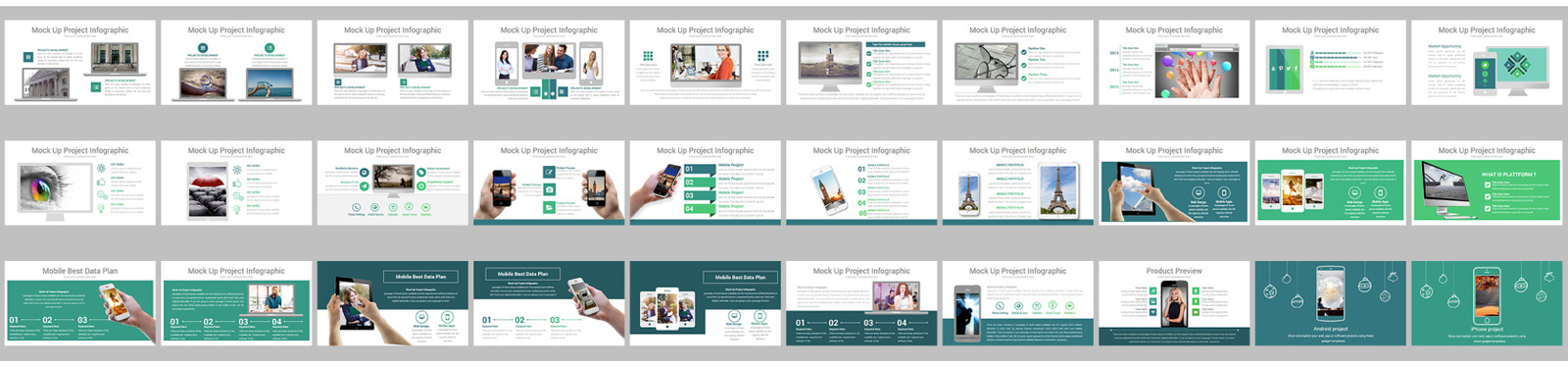 Mock Up Project PowerPoint template #70429 - TemplateMonster