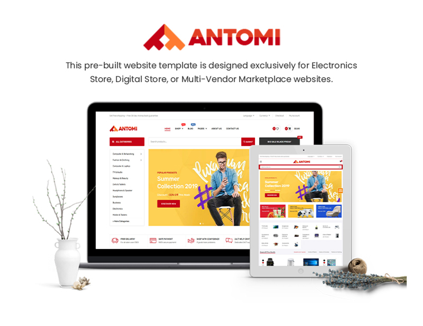 Antomi - Multipurpose Theme WooCommerce Theme