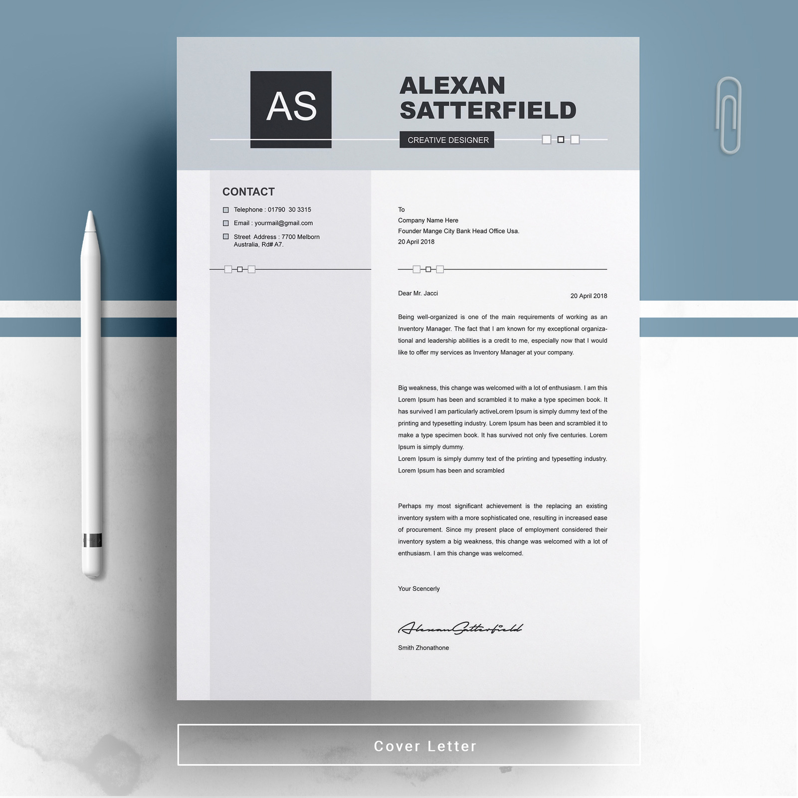 Alex For Job Resume Template #71452 - TemplateMonster