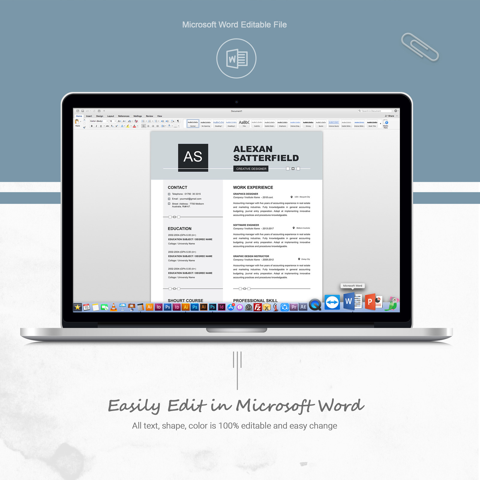 Alex For Job Resume Template #71452 - TemplateMonster