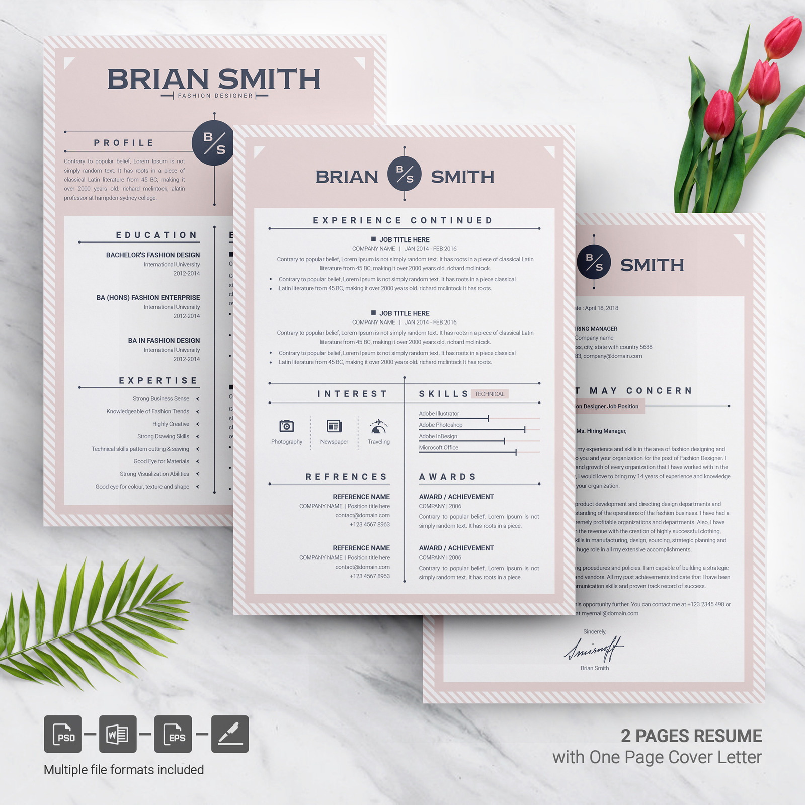 Brian Smith Resume Template #74559 - TemplateMonster