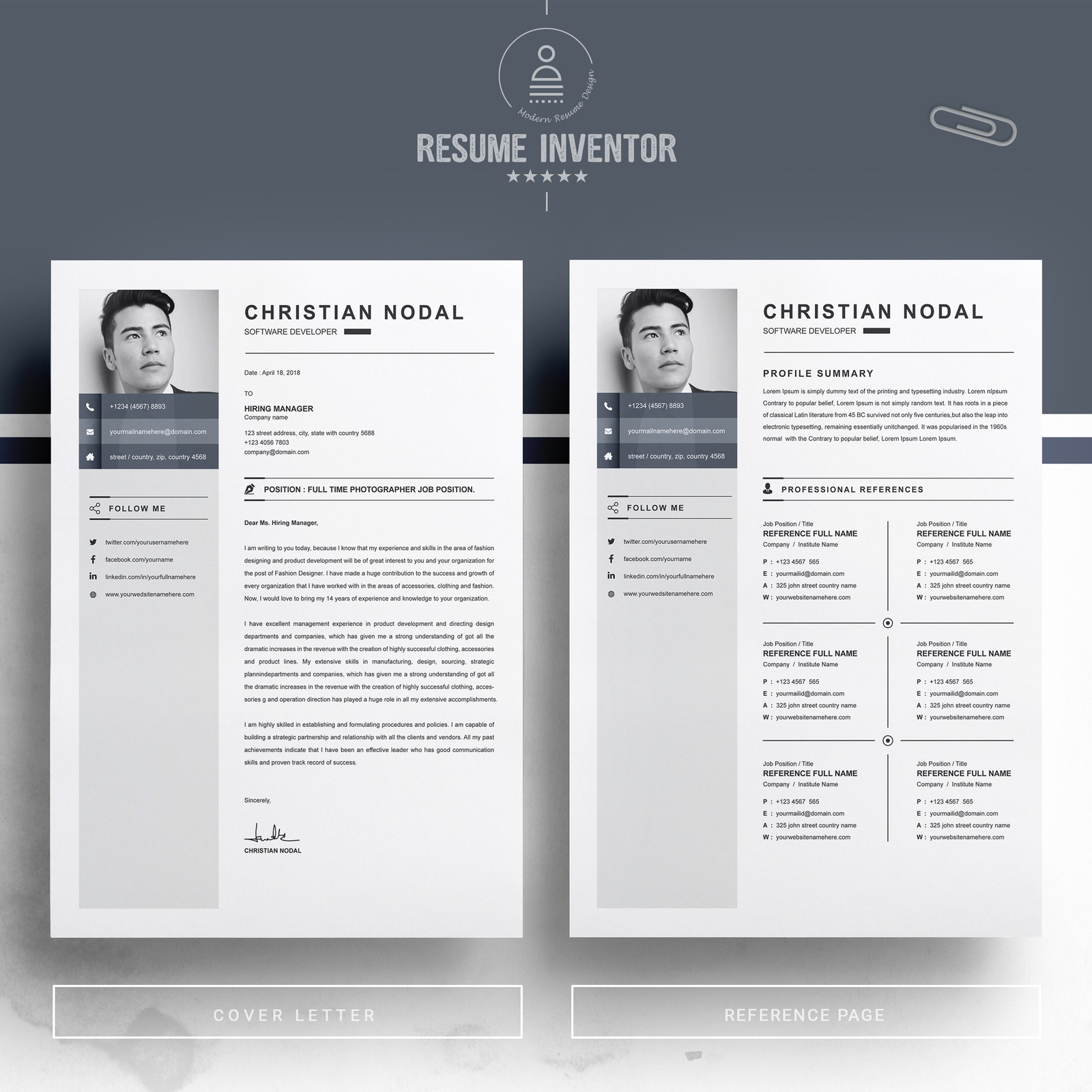 Christian Resume Template #79231 - TemplateMonster