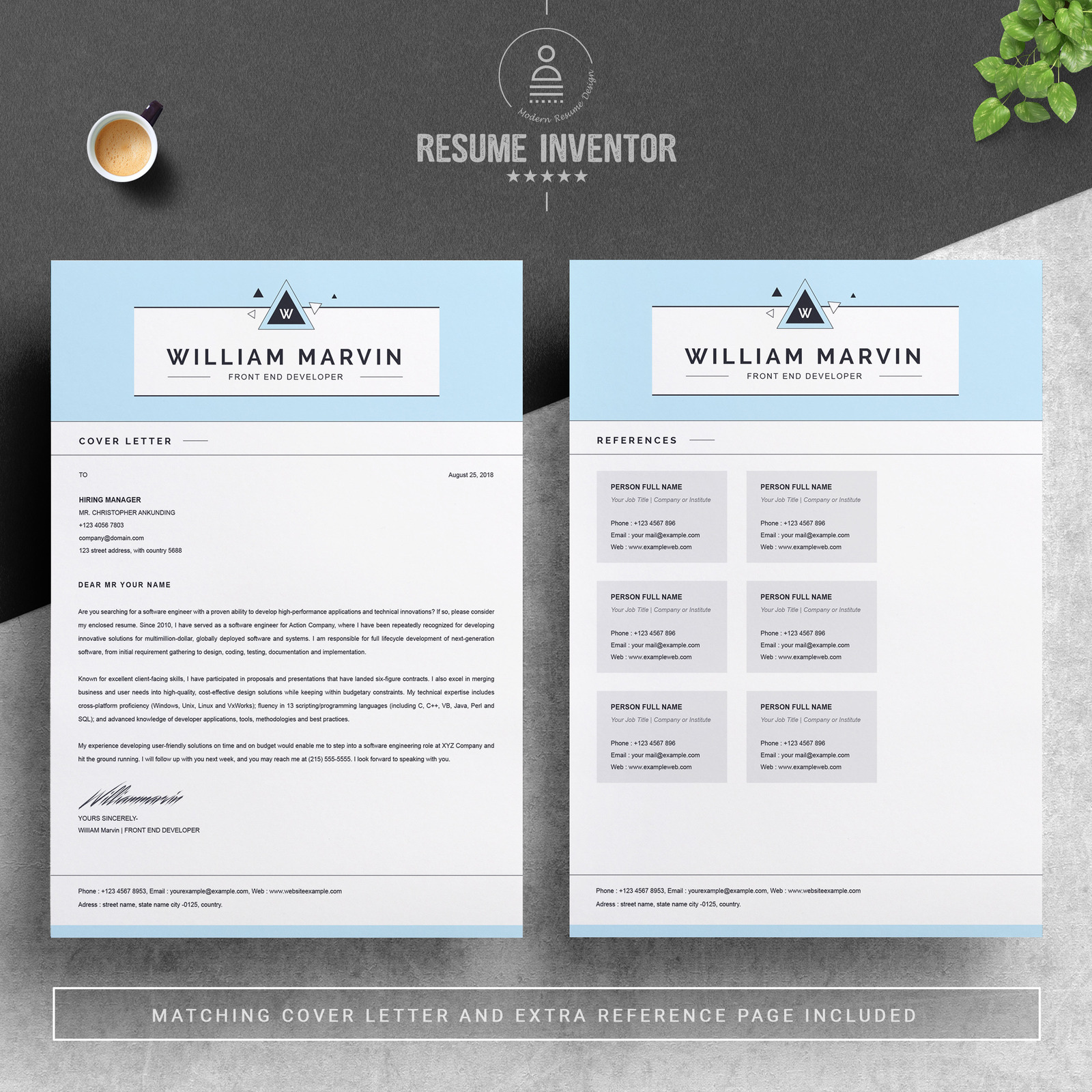 William Resume Template #79357 - TemplateMonster