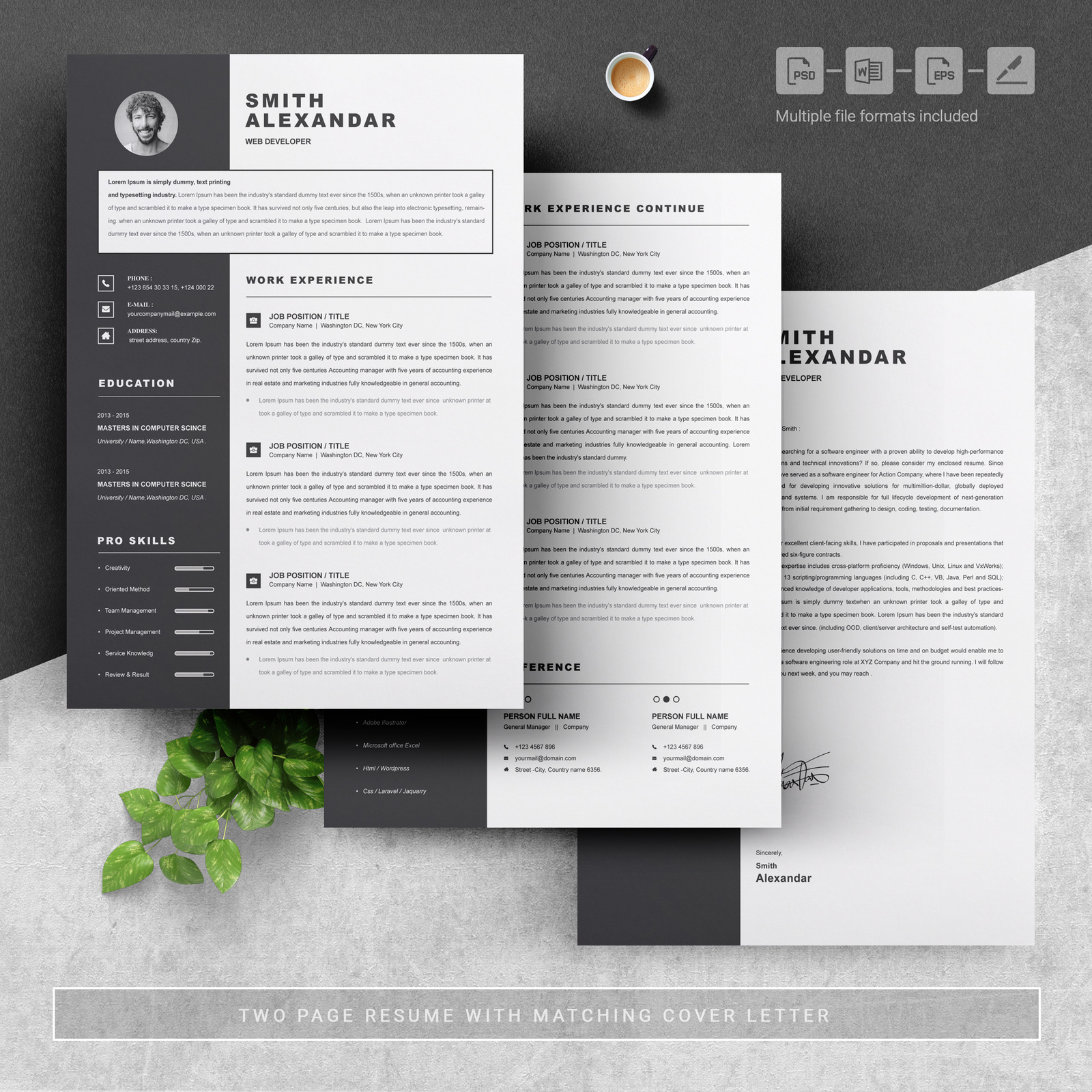 Smith Resume Template #88696 - TemplateMonster
