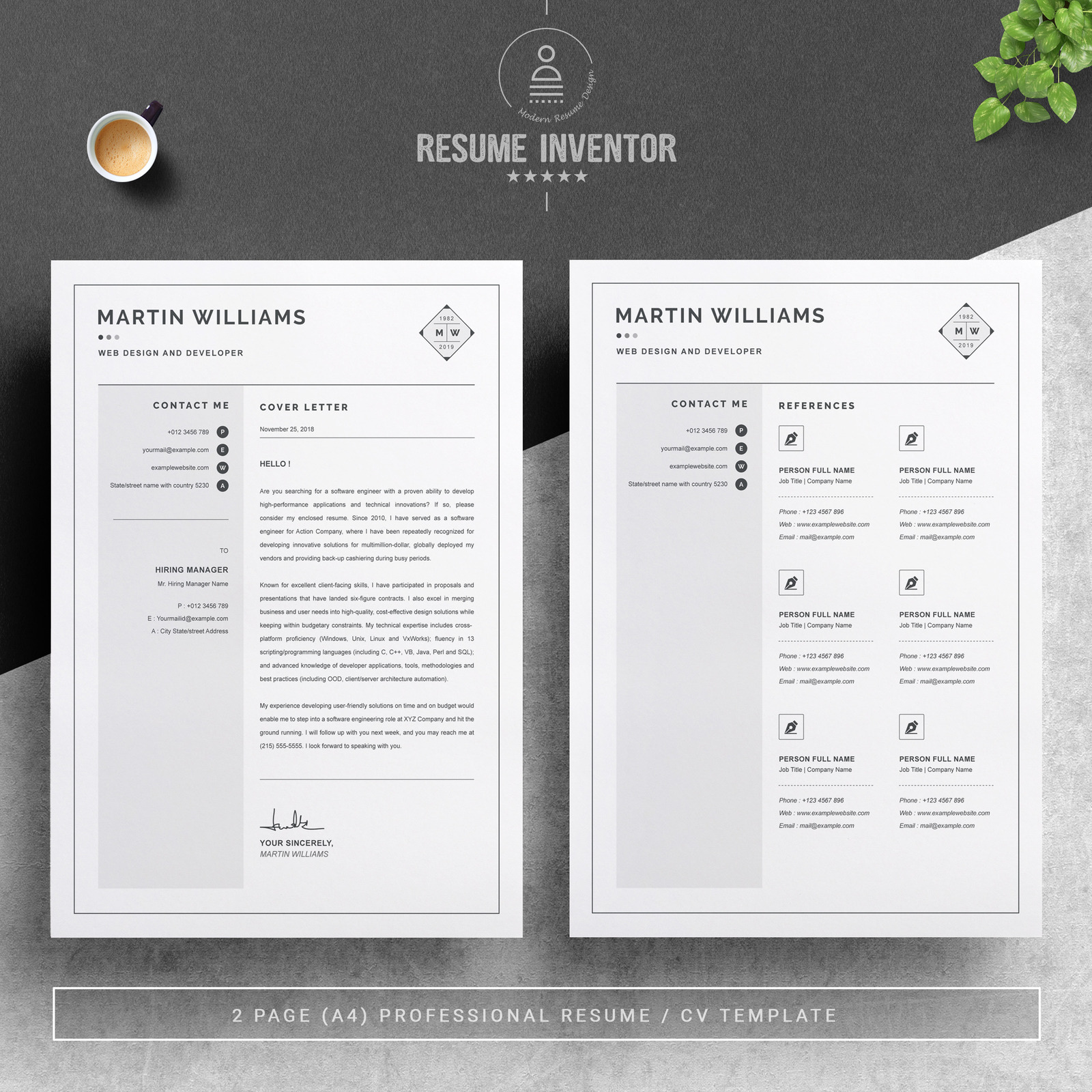 Martin Resume Template #90611 - TemplateMonster