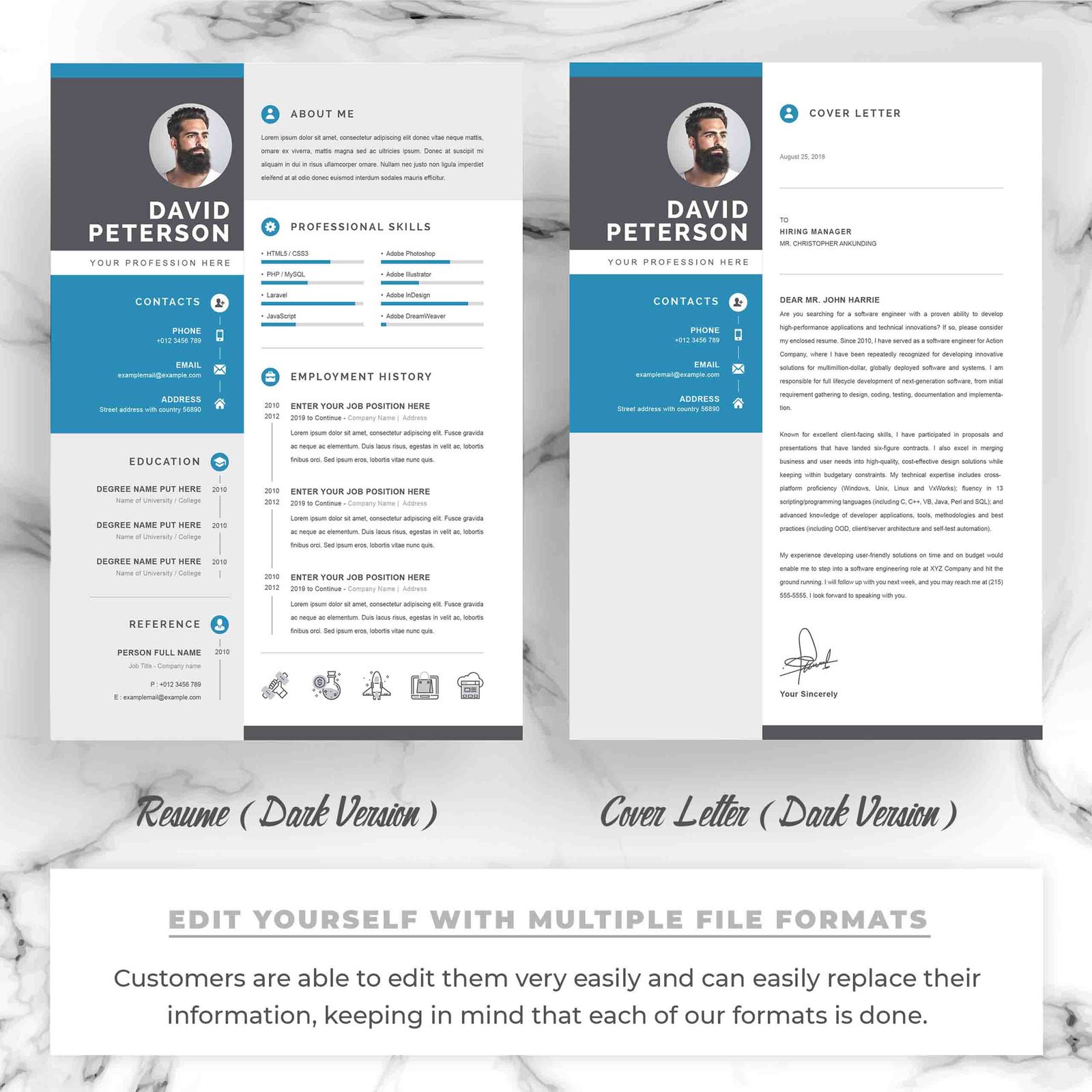 For David Resume Template #97979 - TemplateMonster