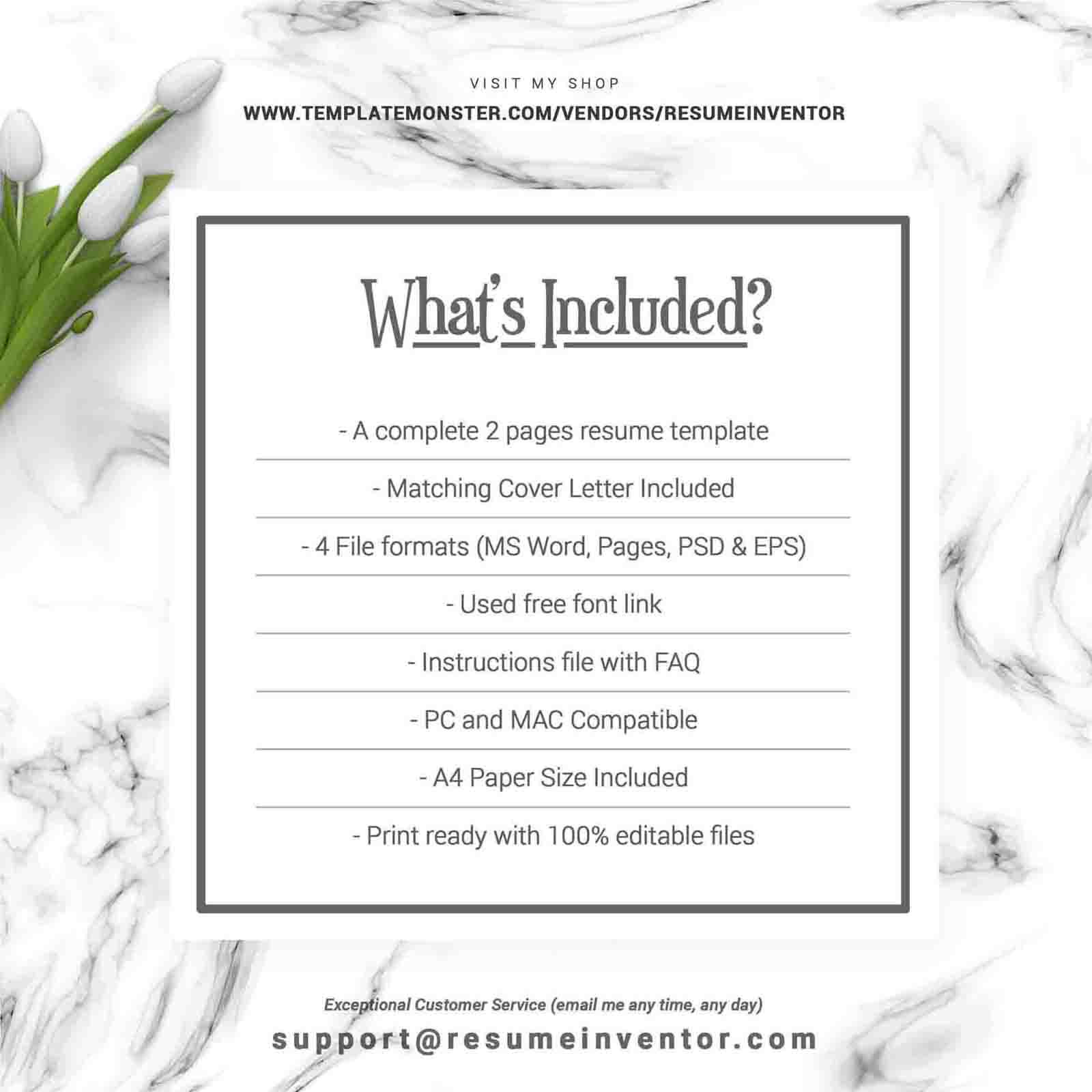 William Resume Template #107555 - TemplateMonster