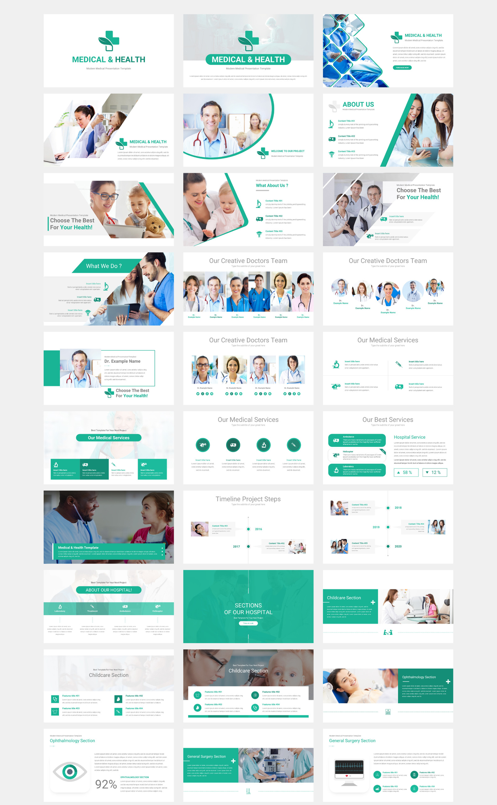 Medical & Health Presentation PowerPoint template