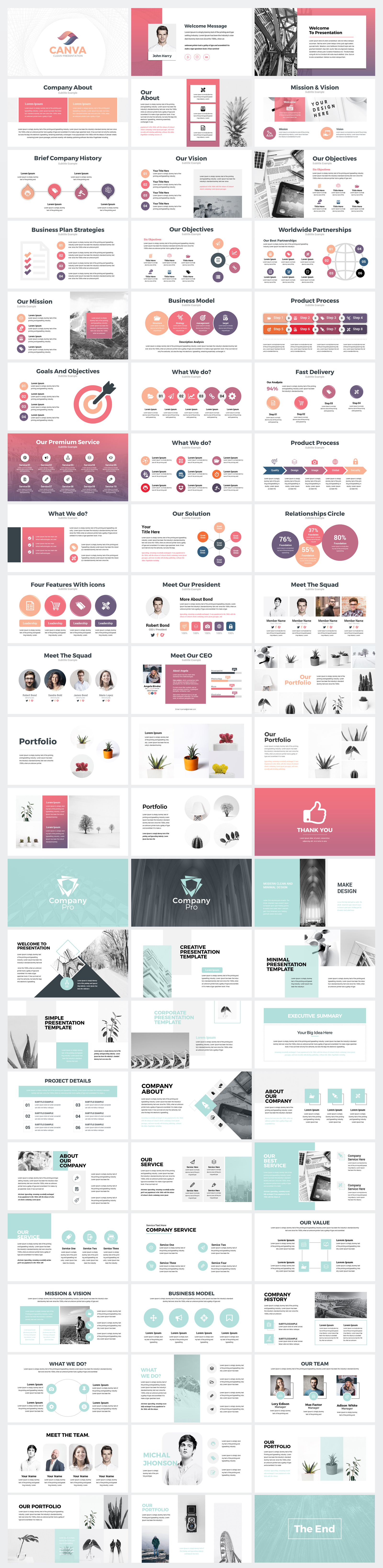 Canva - Business PowerPoint template - TemplateMonster