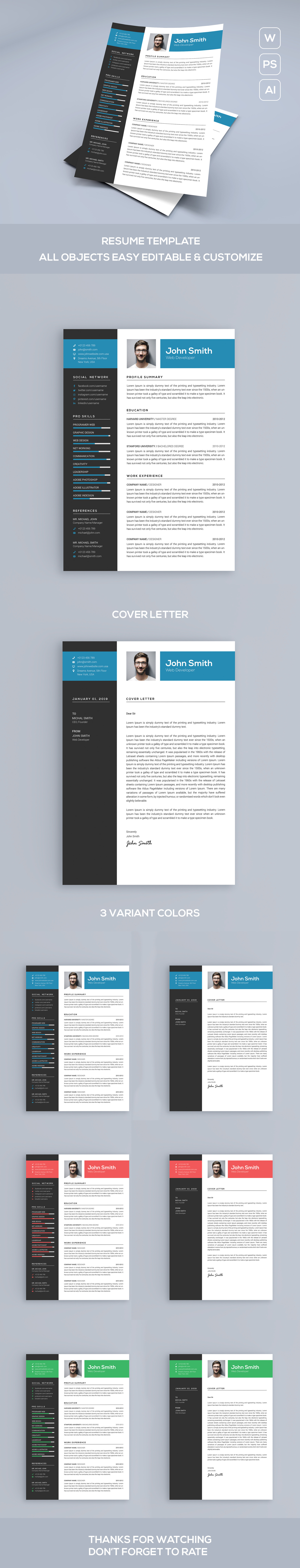 John Smith Resume Template #75286 - TemplateMonster