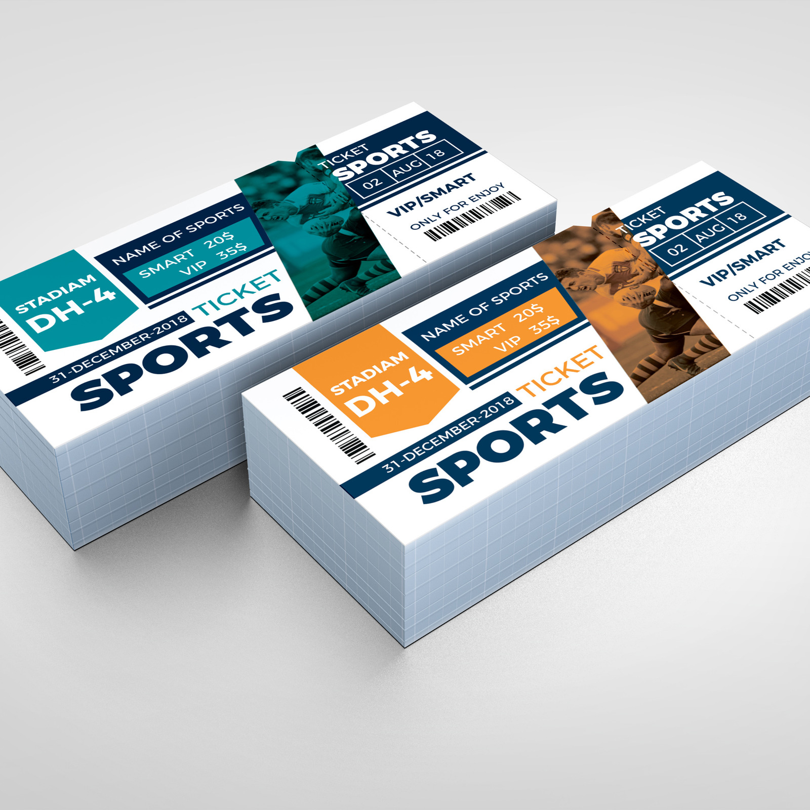 Sports event ticket - Corporate Identity Template