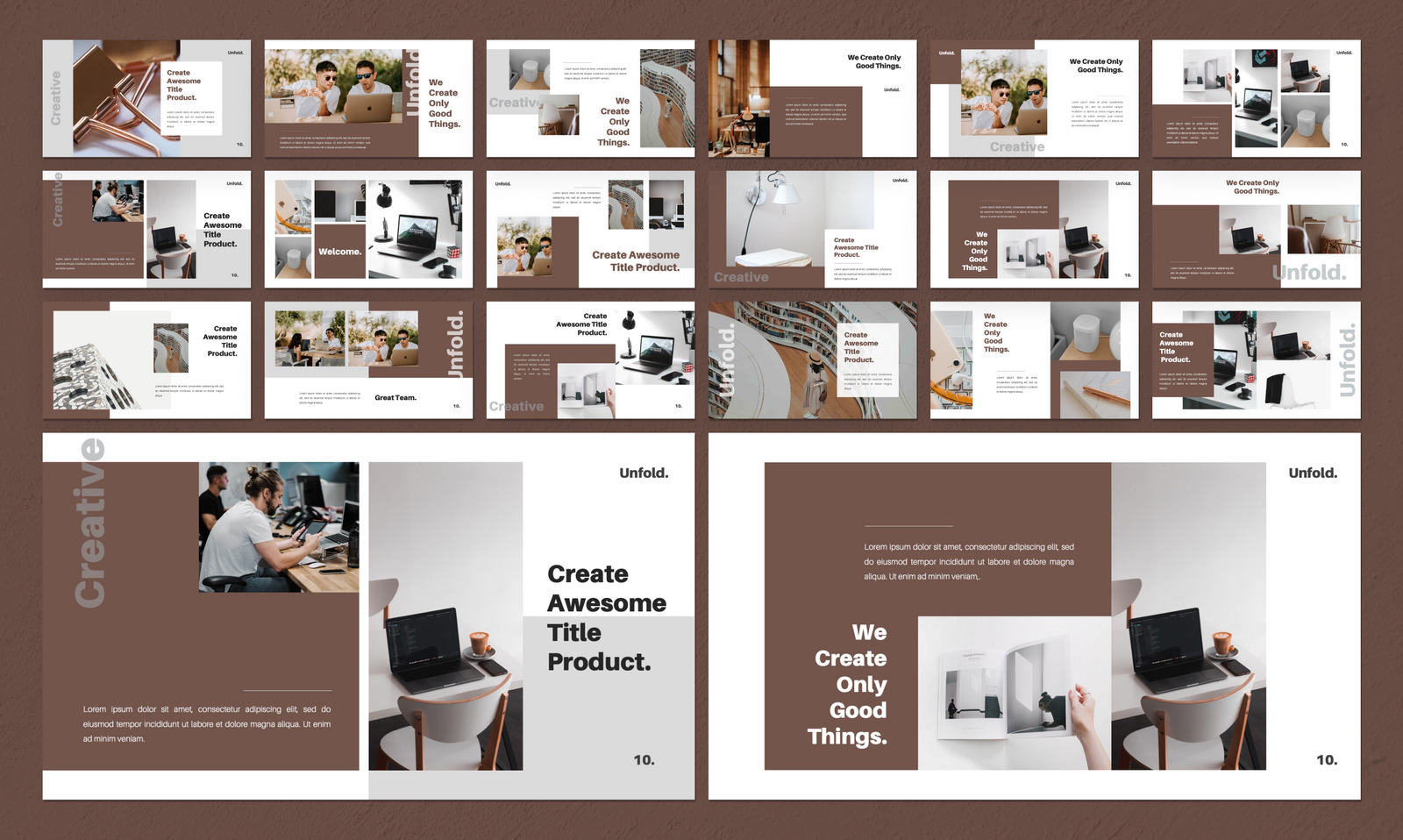 UNFOLD Google Slides #93087 - TemplateMonster