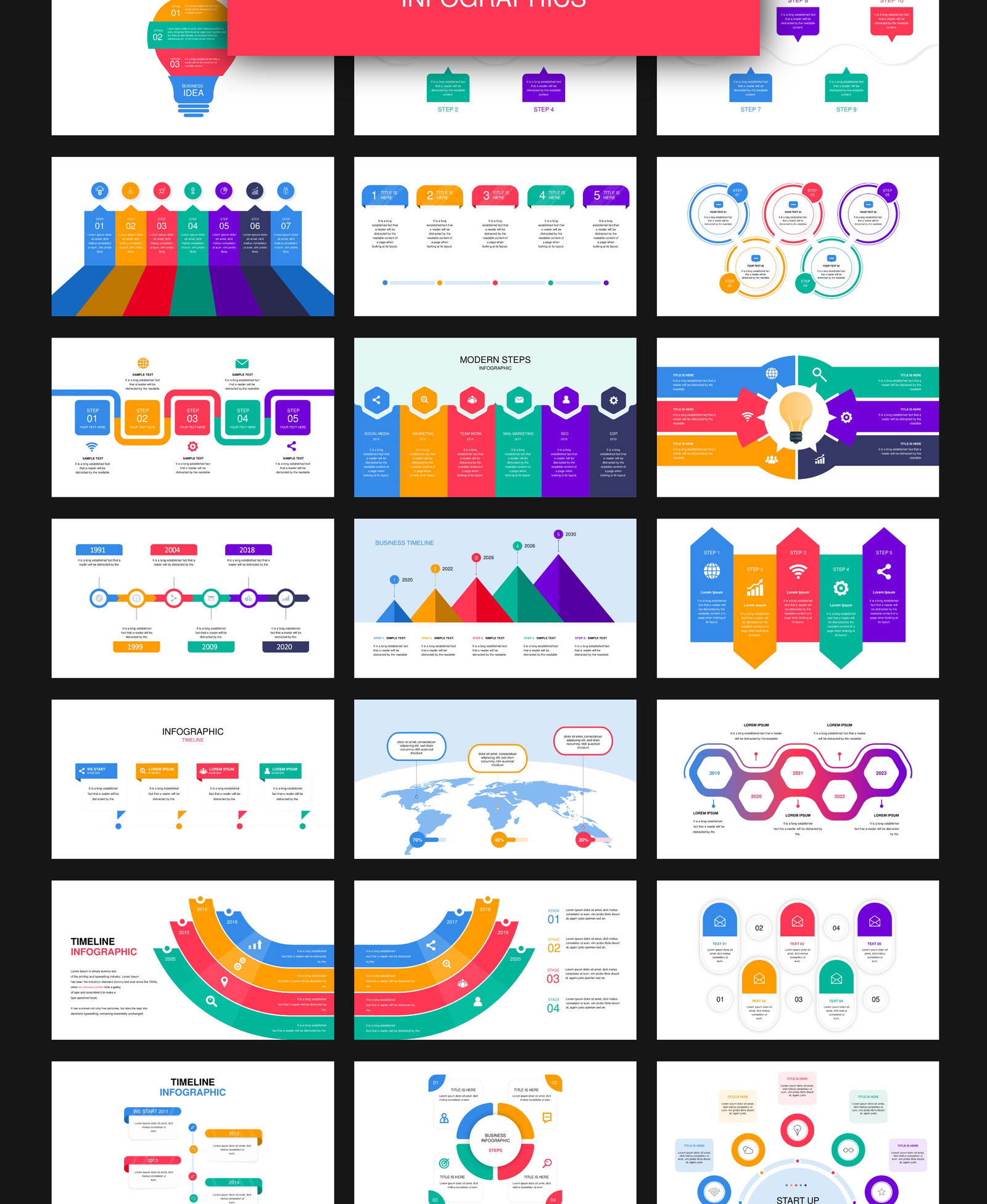 Plantilla de PowerPoint - paquete de mezcla - TemplateMonster