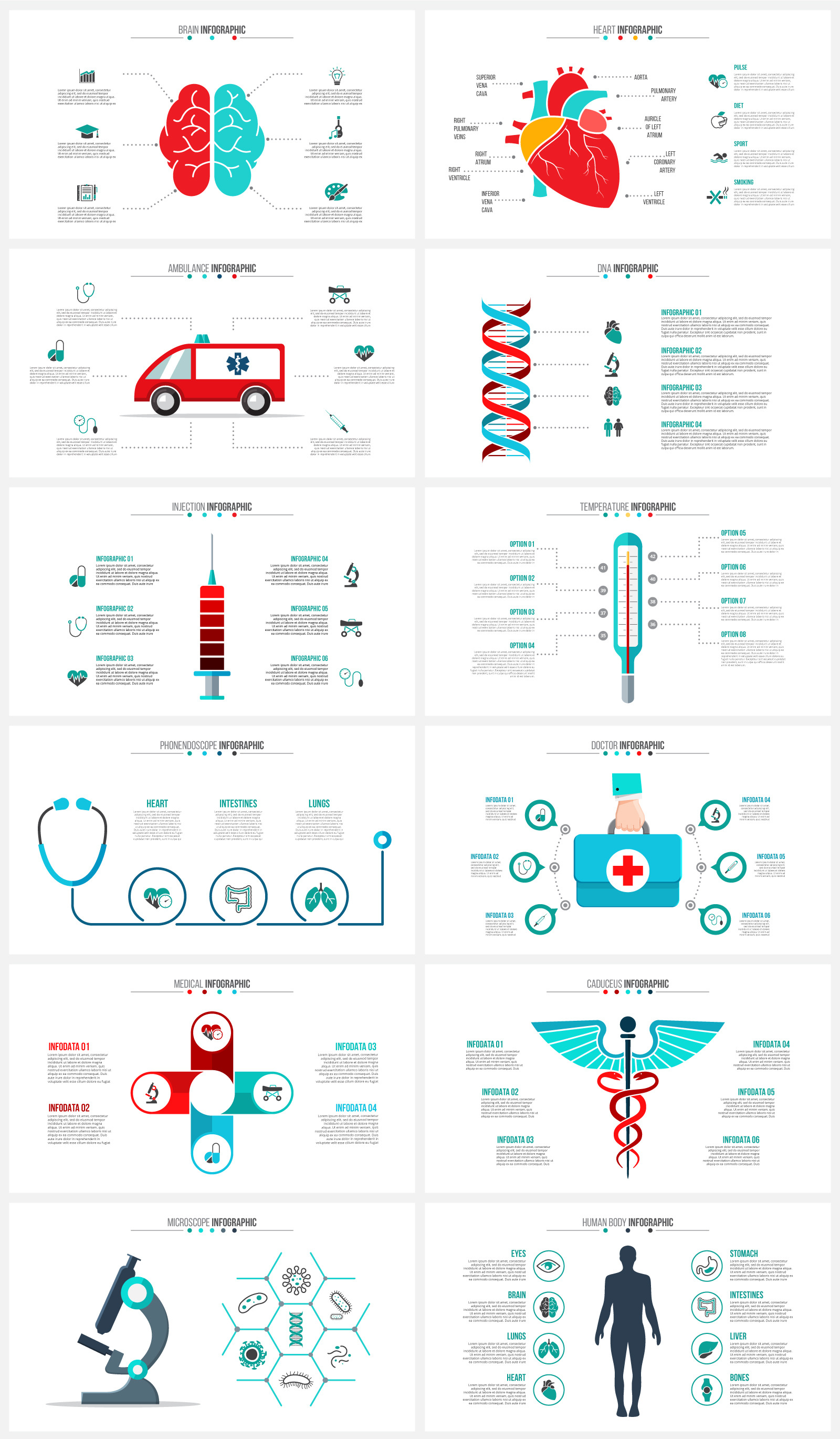 Medical Animated Infographics PowerPoint template