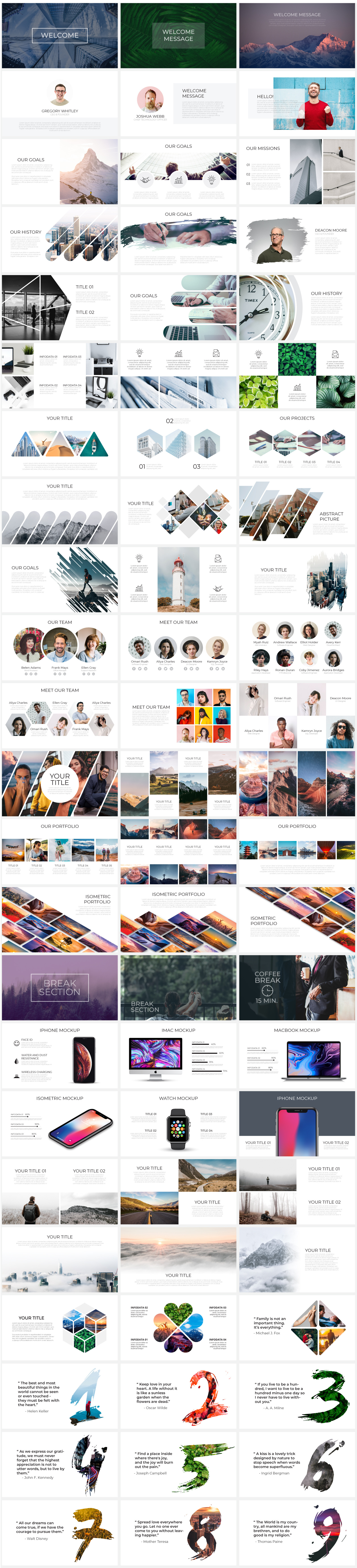 Photo Slides PowerPoint template #118065 - TemplateMonster