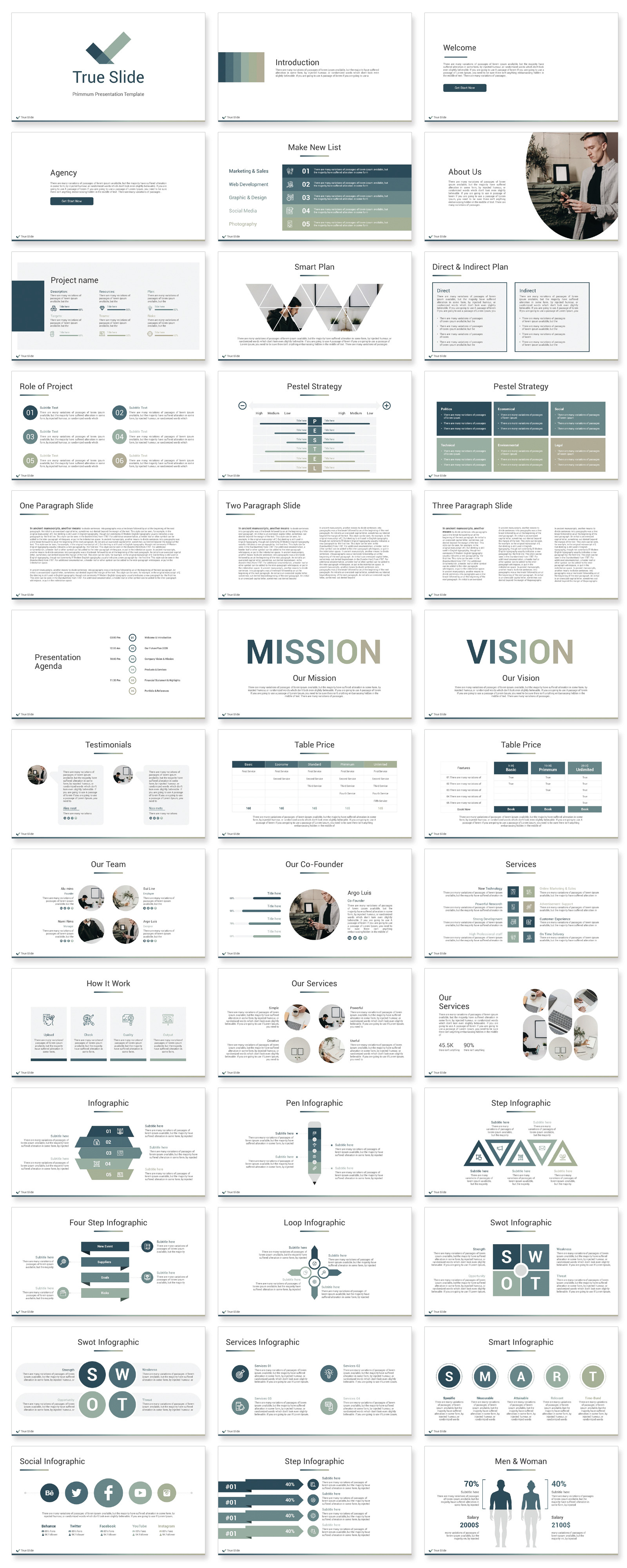 True Slide PowerPoint template #110314 - TemplateMonster