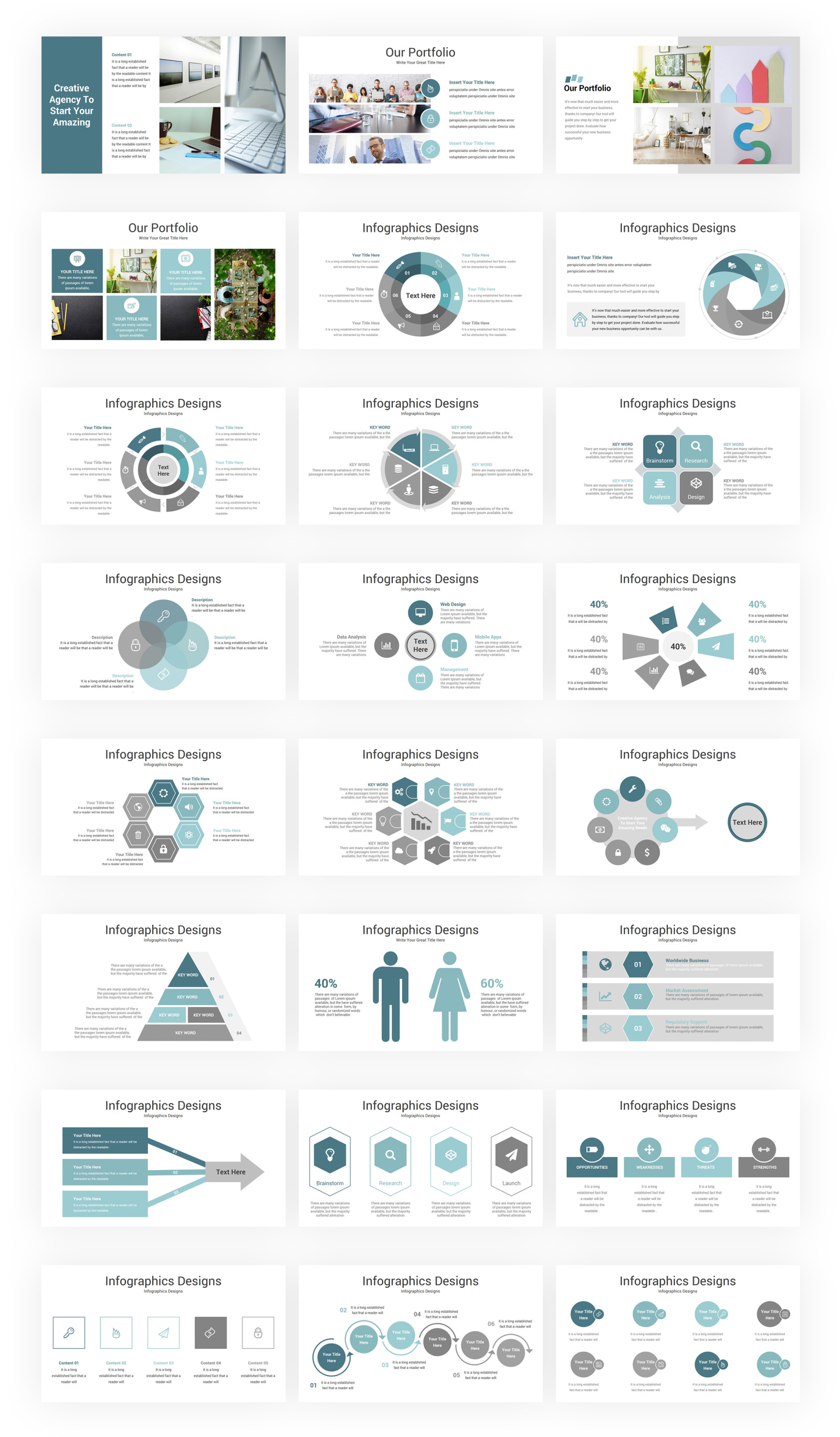 Creative Pack PowerPoint template #87409 - TemplateMonster