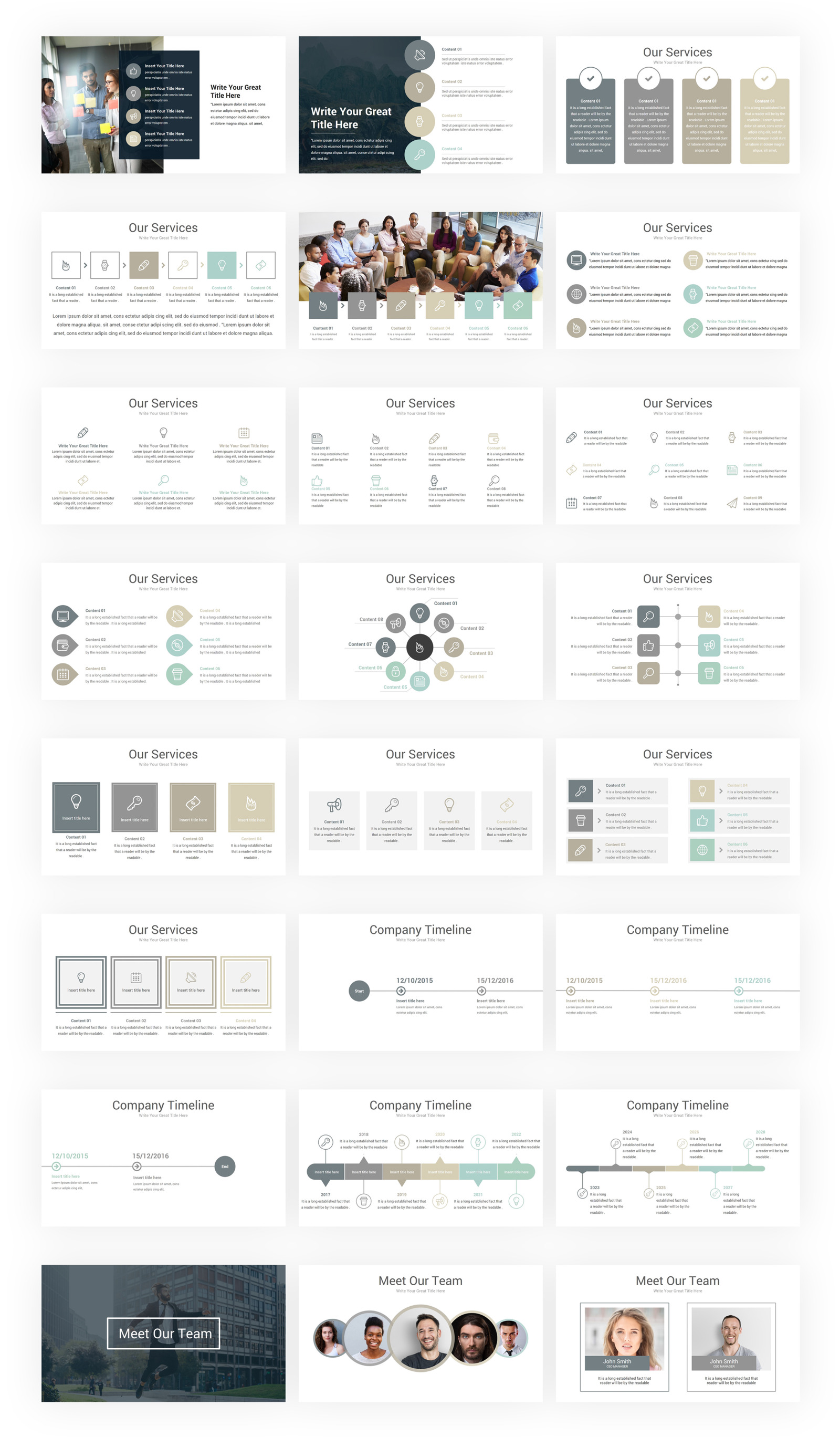 Premium Pack PowerPoint template #89803 - TemplateMonster
