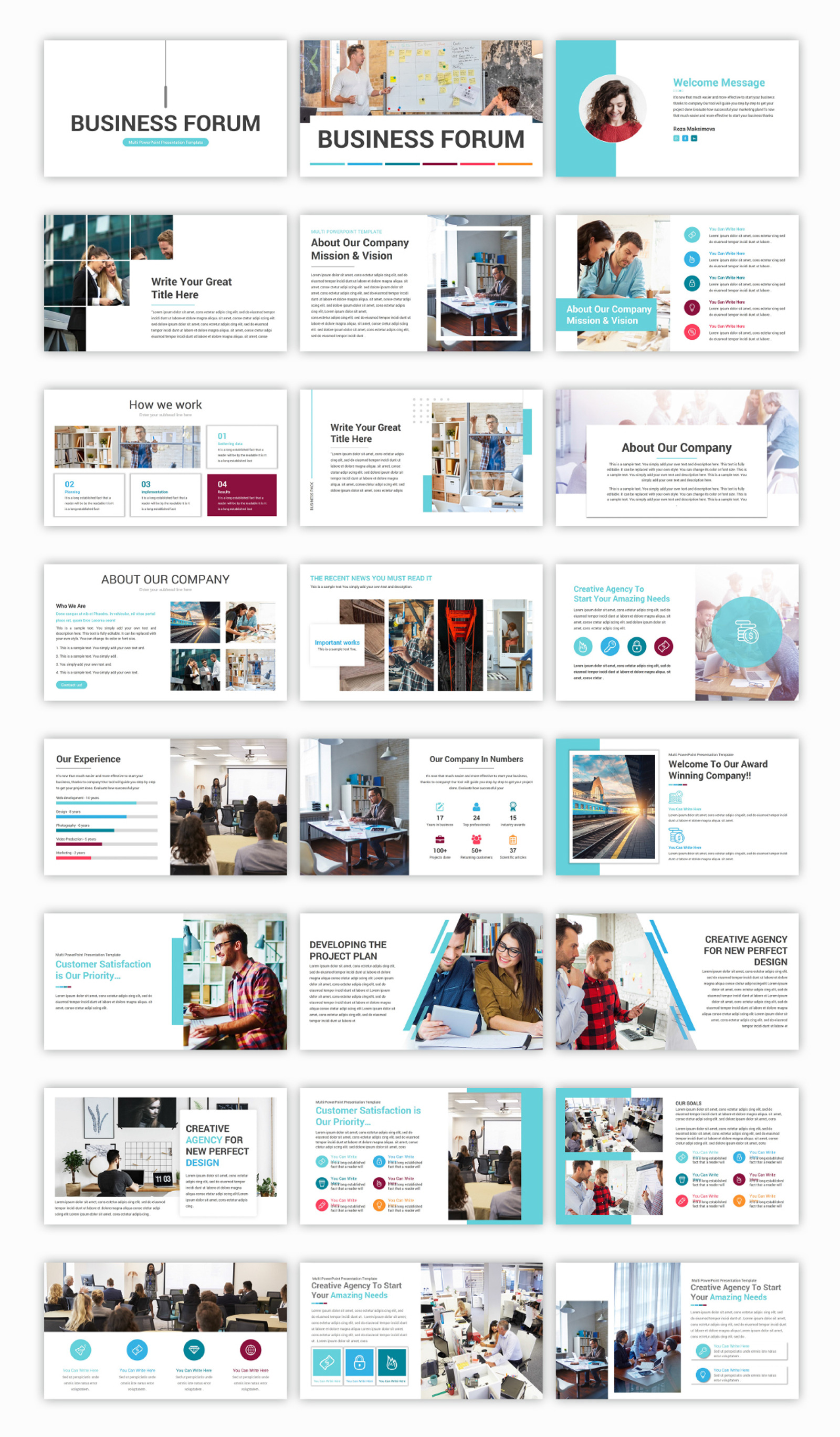 Business Forum Presentation PowerPoint template