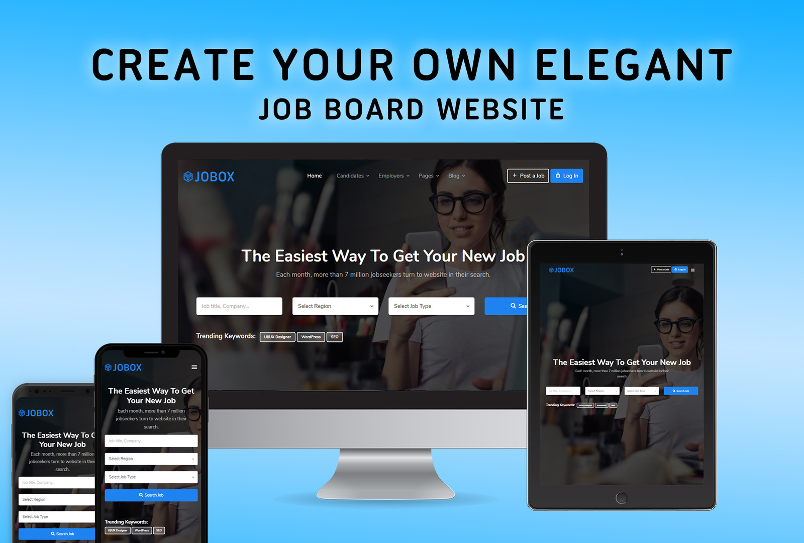 Jobox - Job Board HTML5 Website Template - TemplateMonster