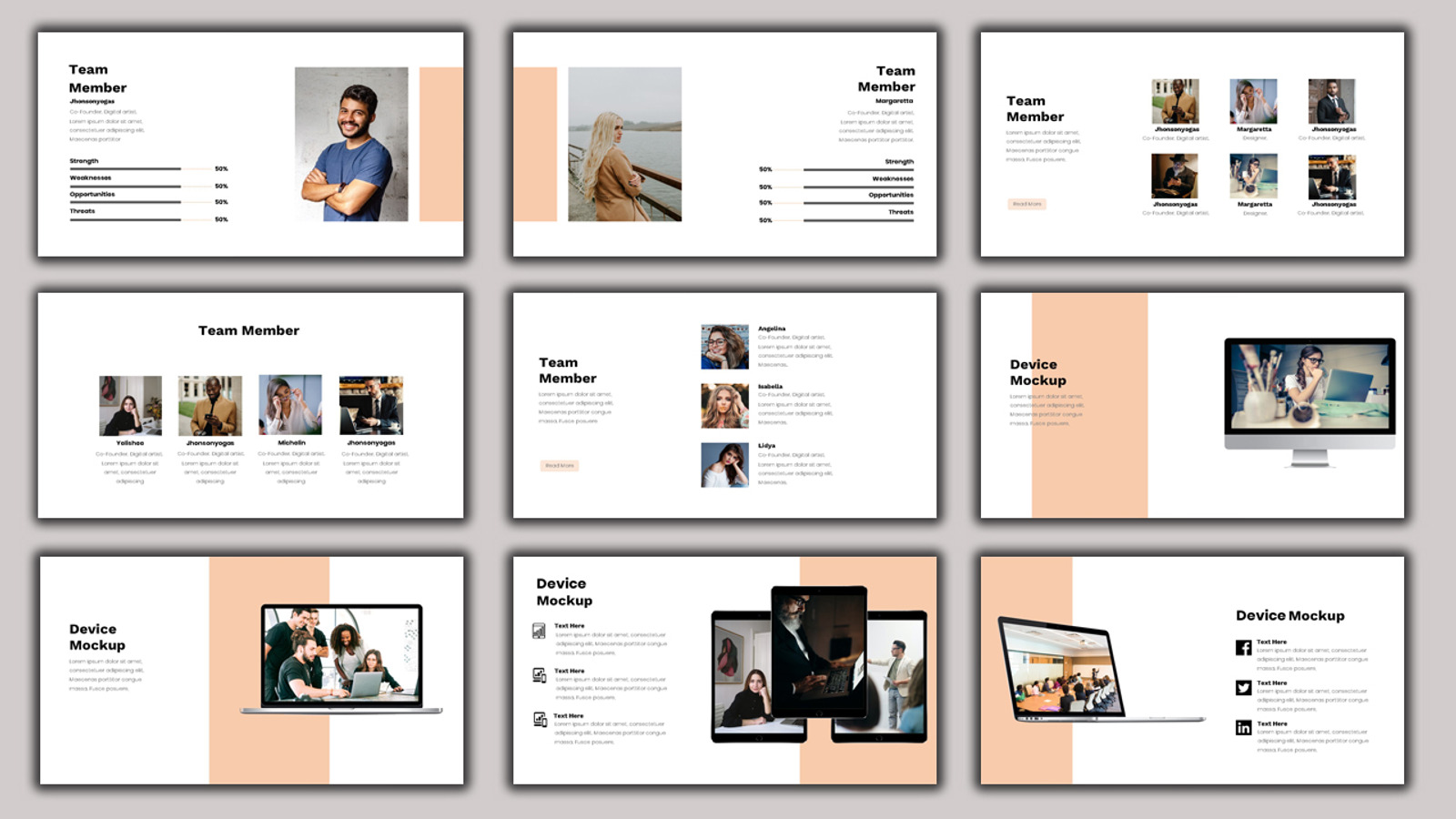 Presentation Bundle Pack 3 in 1 PowerPoint template