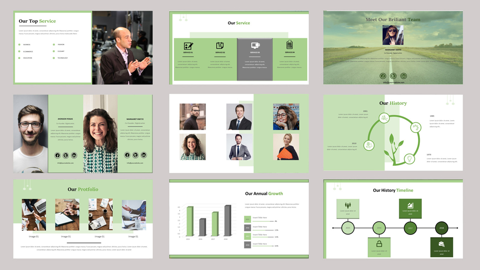 Presentation Bundle Pack 3 in 1 PowerPoint template