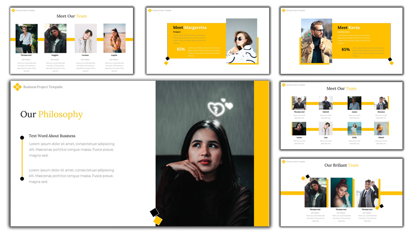 Business Project PowerPoint template - TemplateMonster