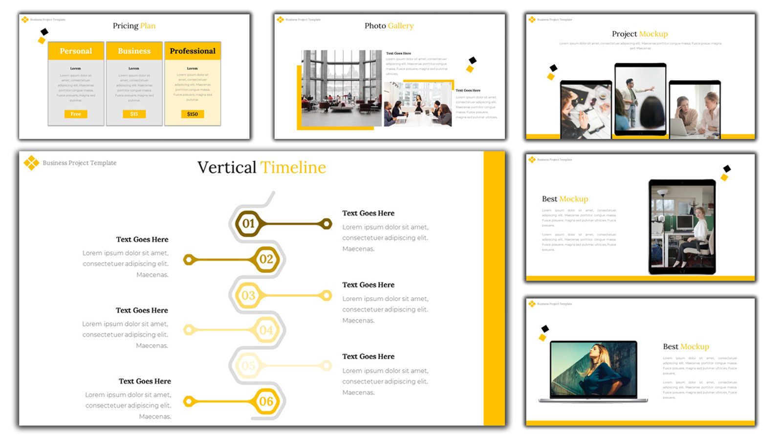 Business Project PowerPoint template - TemplateMonster