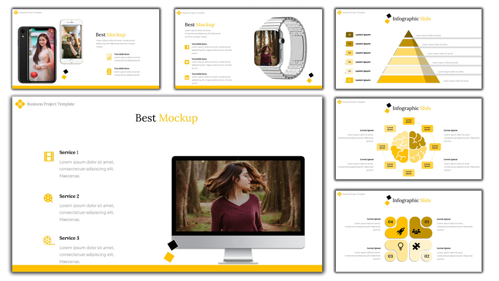 Business Project PowerPoint template - TemplateMonster