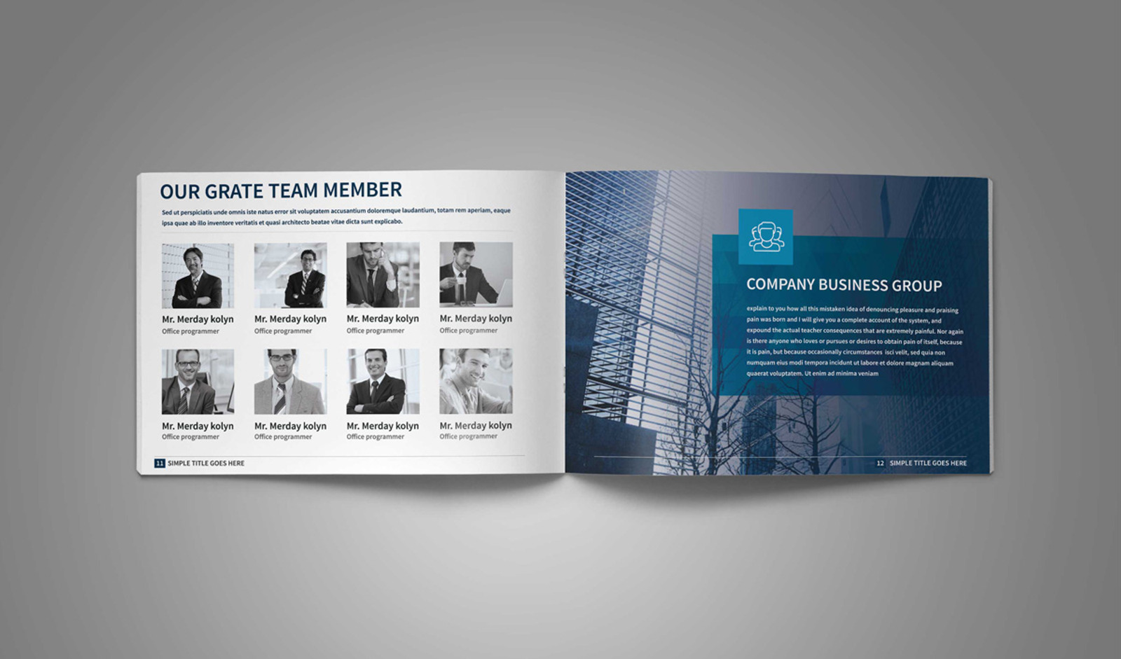 A5 Company Portfolio Brochure - Corporate Identity Template