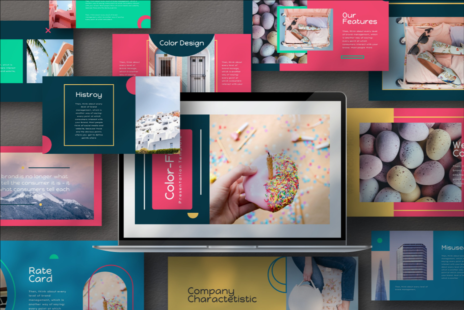 Color Fun PowerPoint template #105574 - TemplateMonster