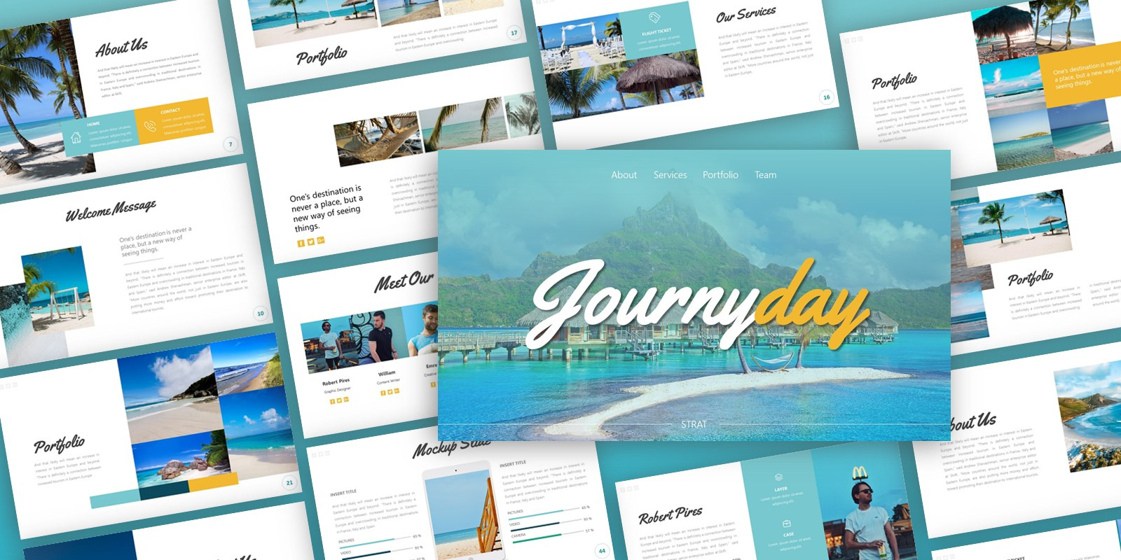 Journyday Traveling Presentation PowerPoint template