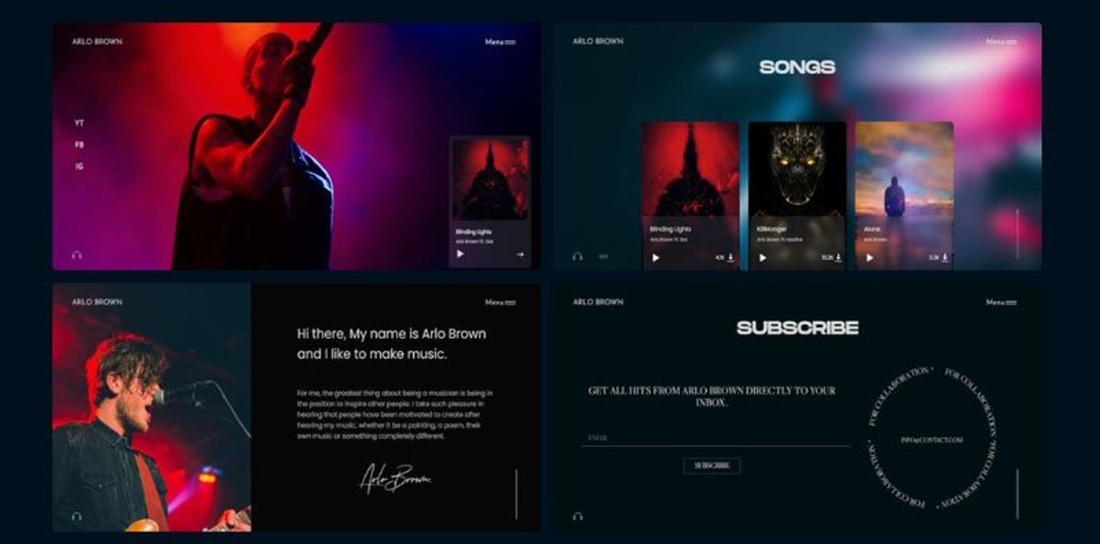 Music Artist and Singer By WINK Website Template