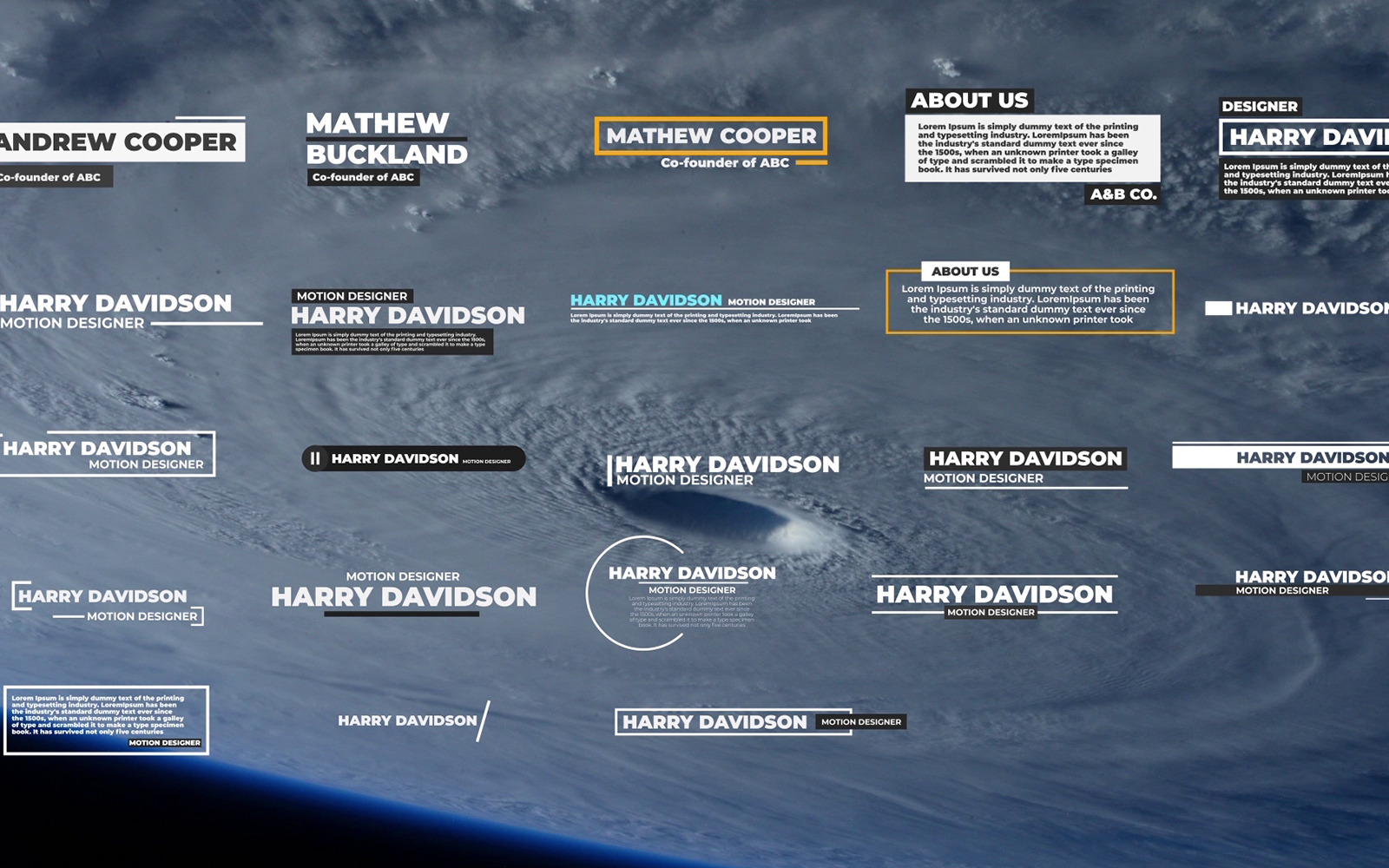 Minimal Lower Third 2 Motion Graphics Template