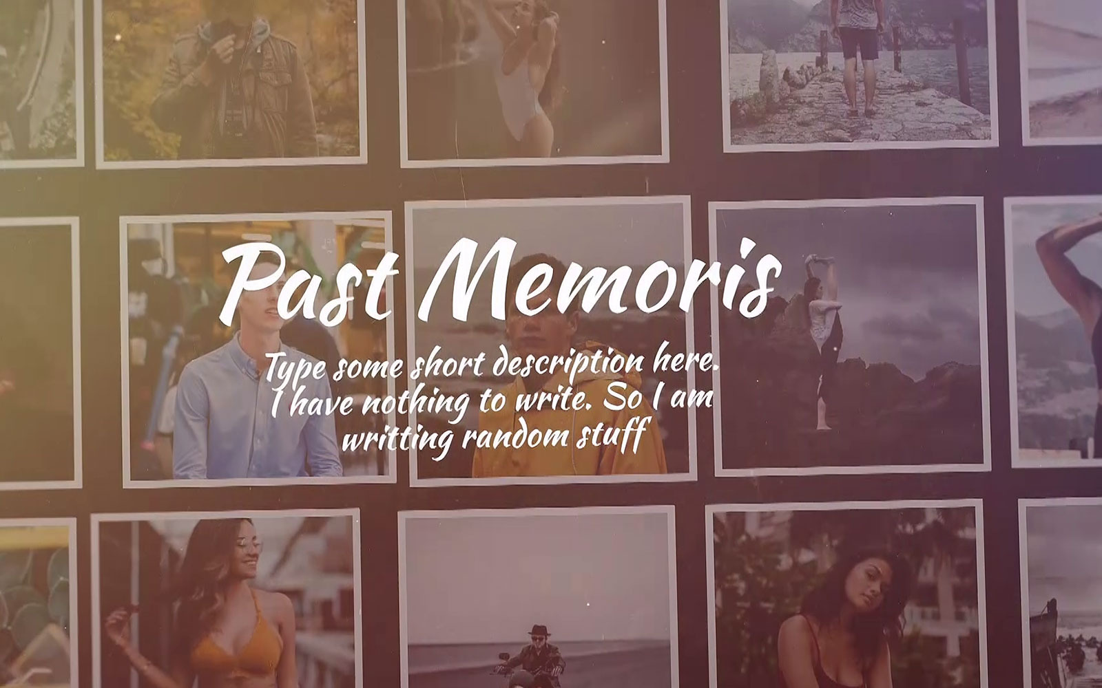 Past Memories - Final Cut Pro Template - TemplateMonster