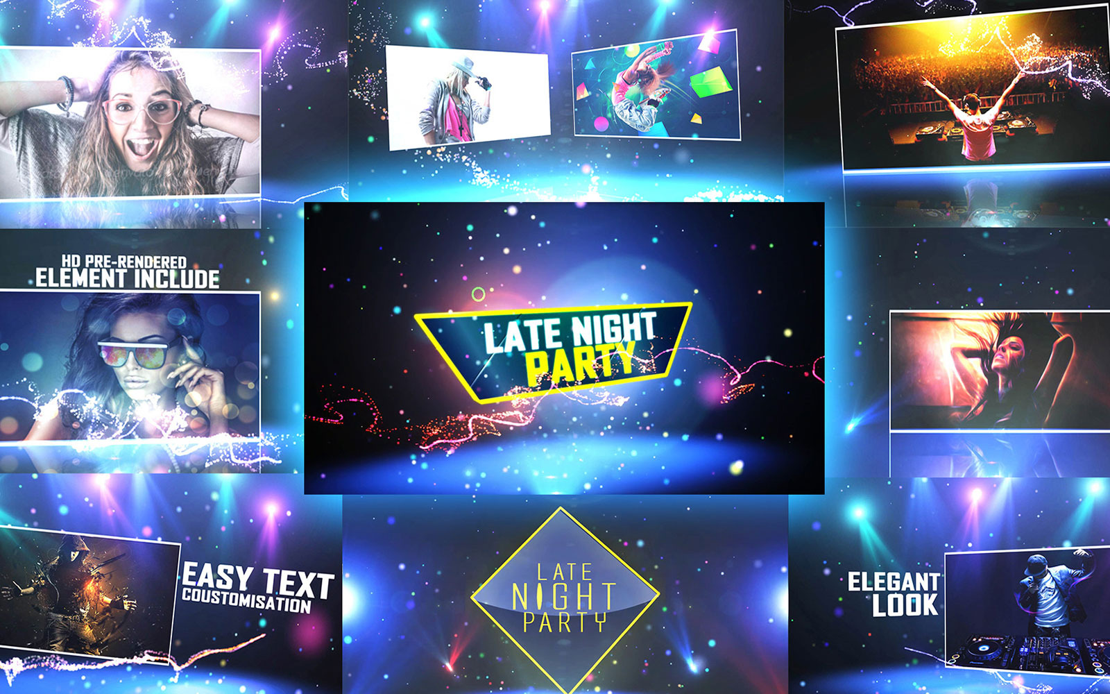 Late Night Party After Effects Template - TemplateMonster