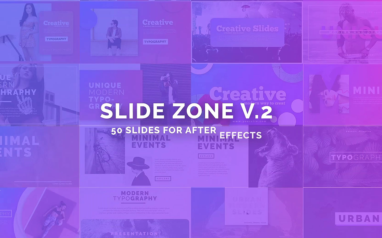 Slides Zone V.2 After Effects Template - TemplateMonster