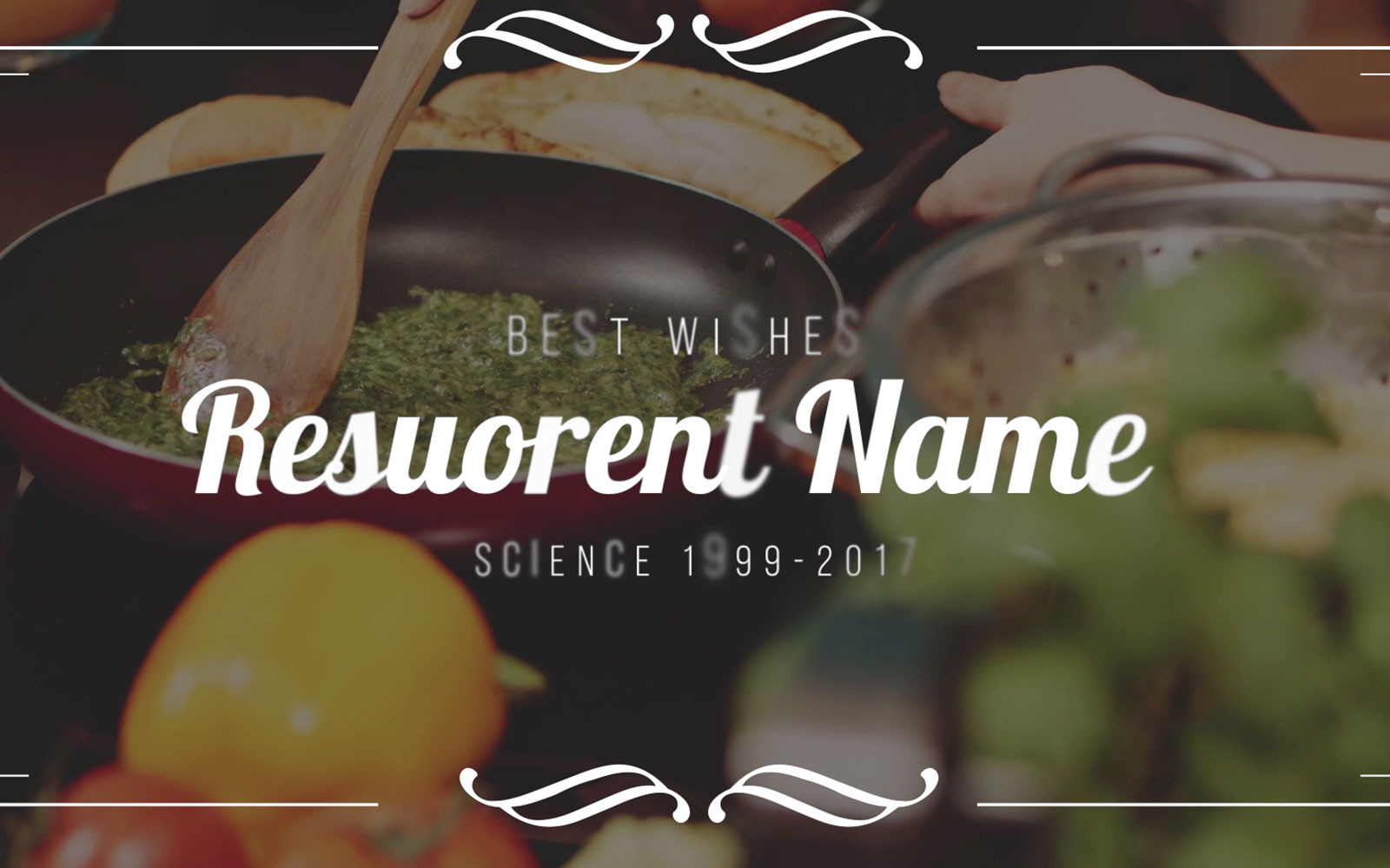 Restaurent Recipe Motion Graphics Template - TemplateMonster