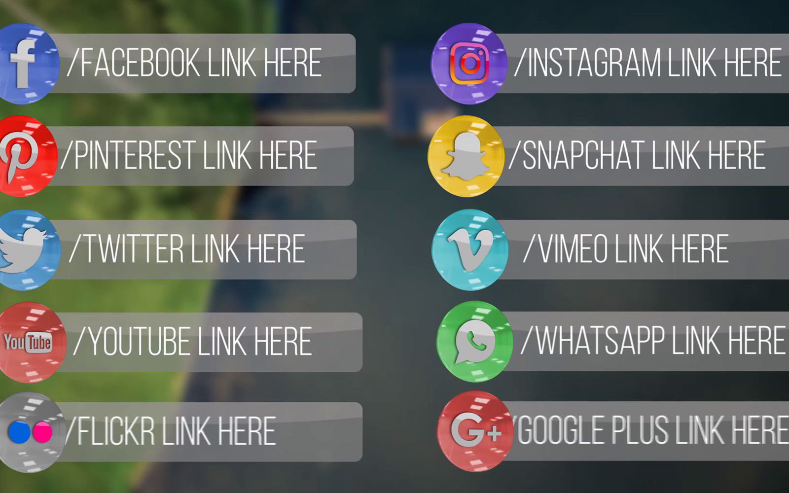 3D Social Media Lower Third Motion Graphics Template