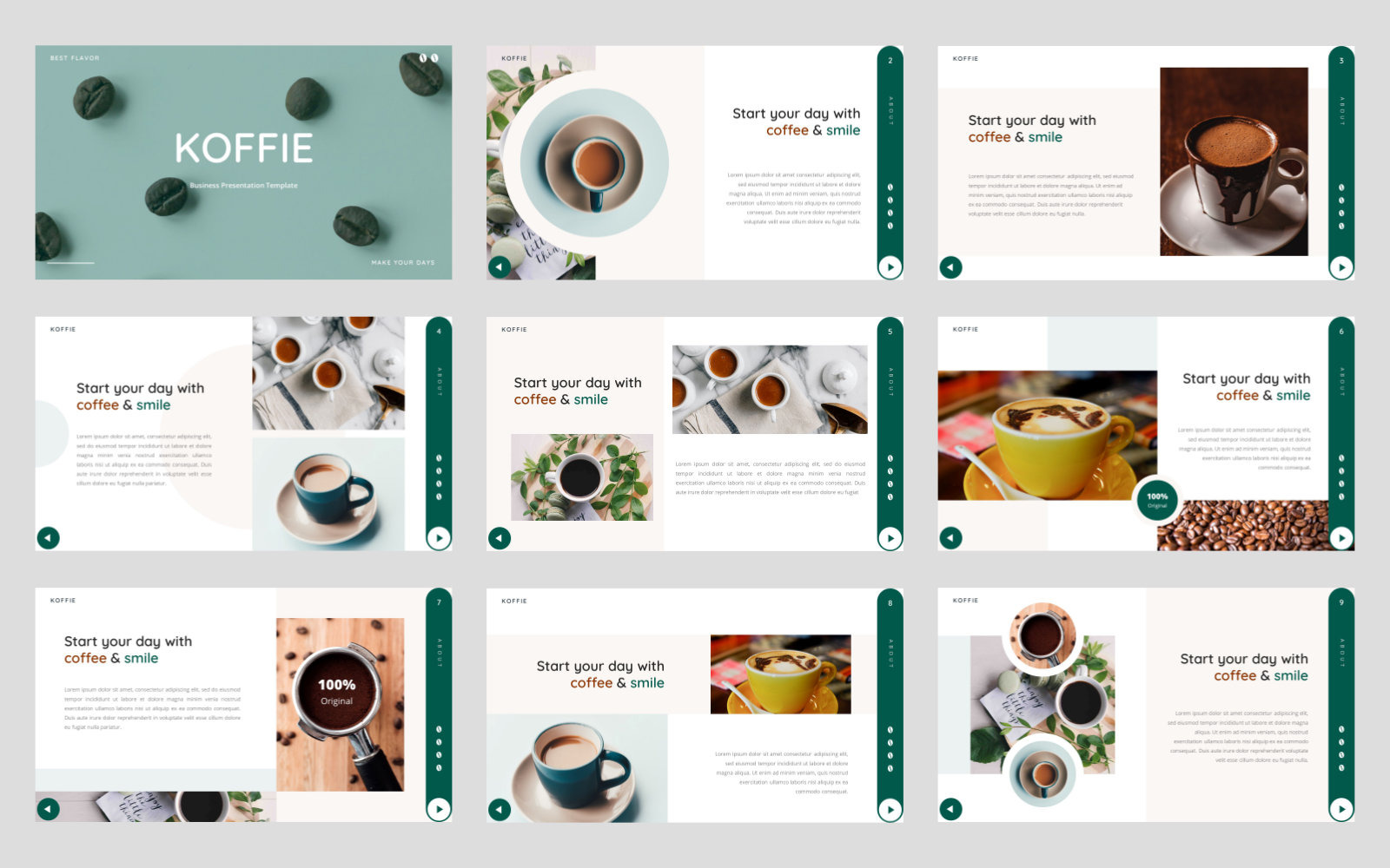 Koffie - Coffee Presentation PowerPoint template