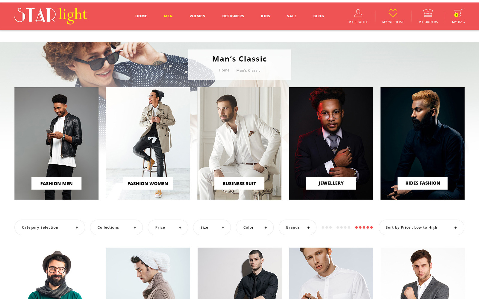 Starlight - Fashion E-commerce PSD Template - TemplateMonster