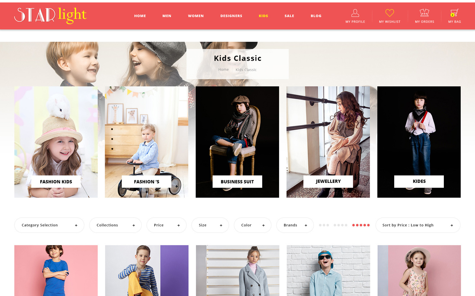 Starlight - Fashion E-commerce PSD Template - TemplateMonster