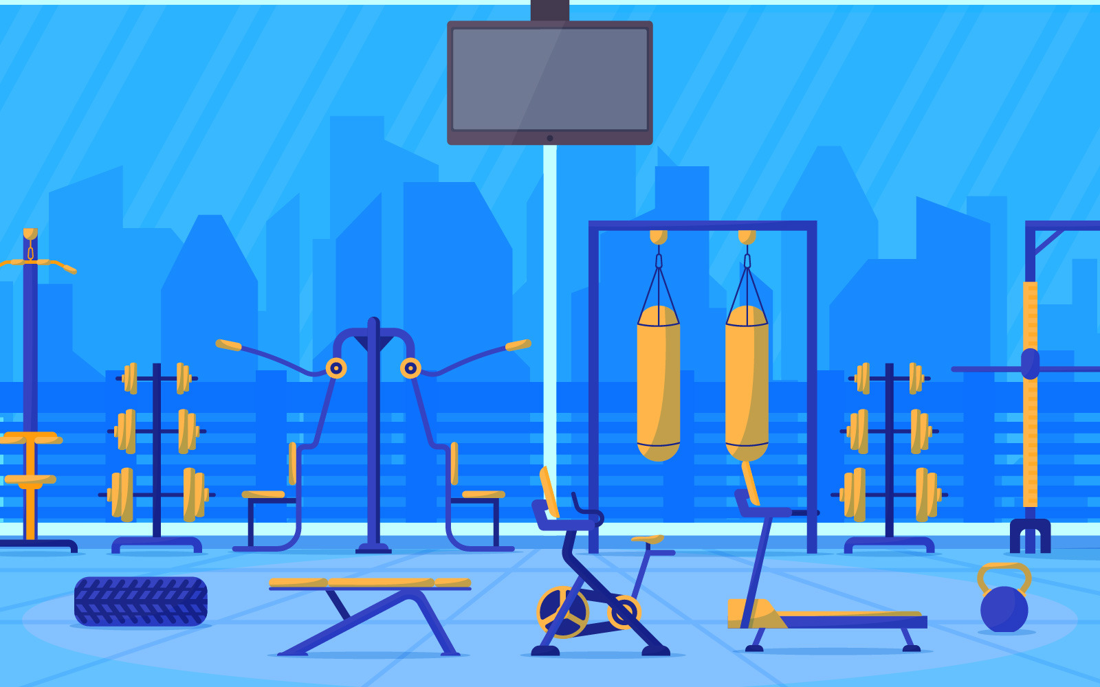 Fitness Club Center - Illustration #125262 - TemplateMonster