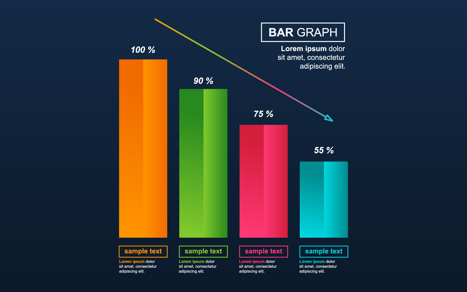 Statistical Economic Data Infographic Elements