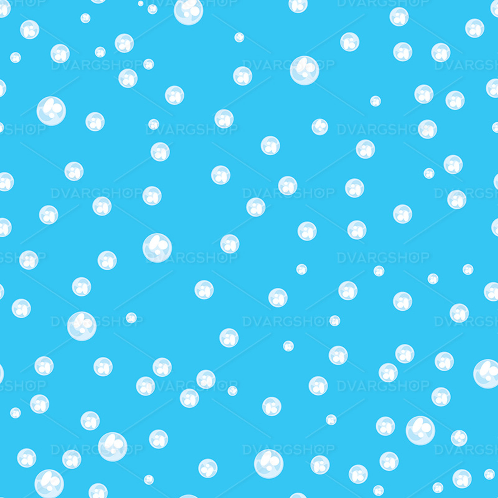 Seamless Texture of Bubbles - Vector Image - TemplateMonster