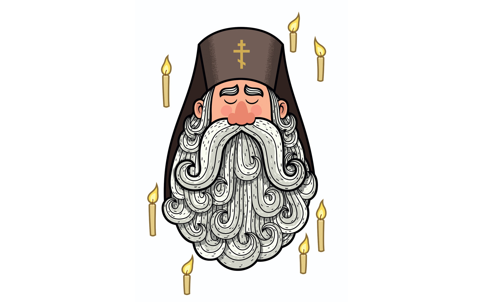 Orthodox Priest - Illustration #125300 - TemplateMonster
